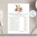 Celebrity Baby Name Game Some Bunny is on the Way Baby Shower Game ...