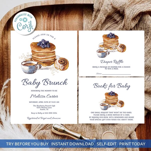 Brunch Baby Shower Invitation - Etsy