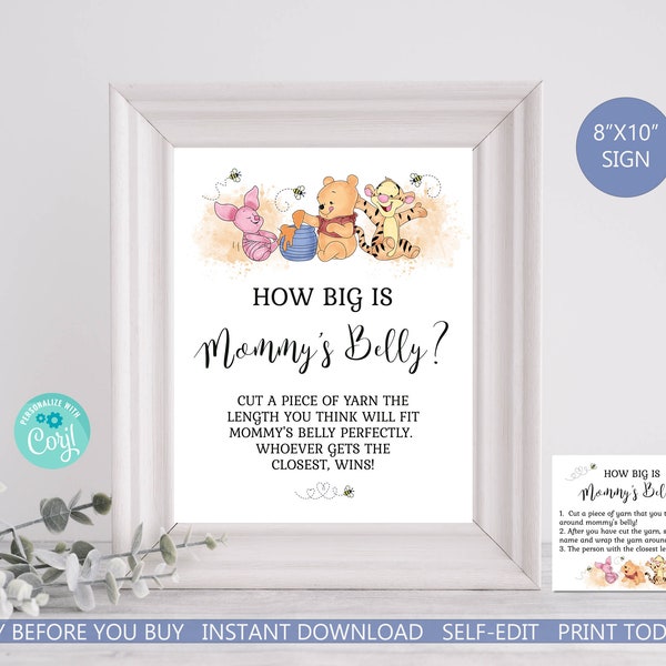 Winnie the Pooh How Big is the Belly - Etsy