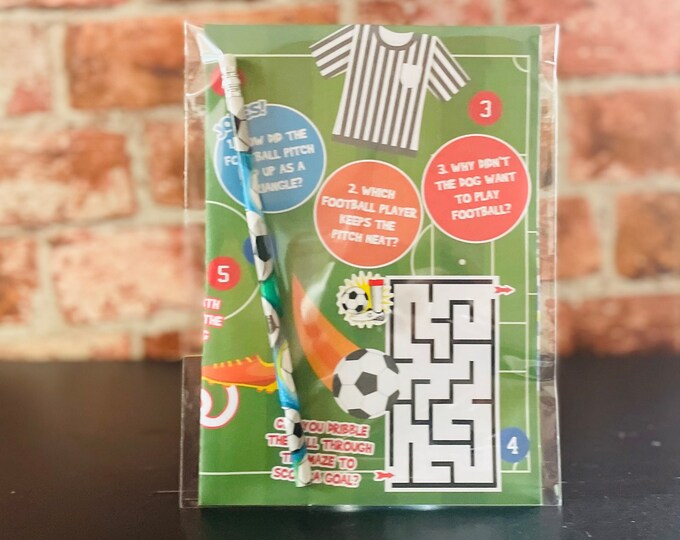 Football Activity Packs | Football Party Favors | Footie Activity ...