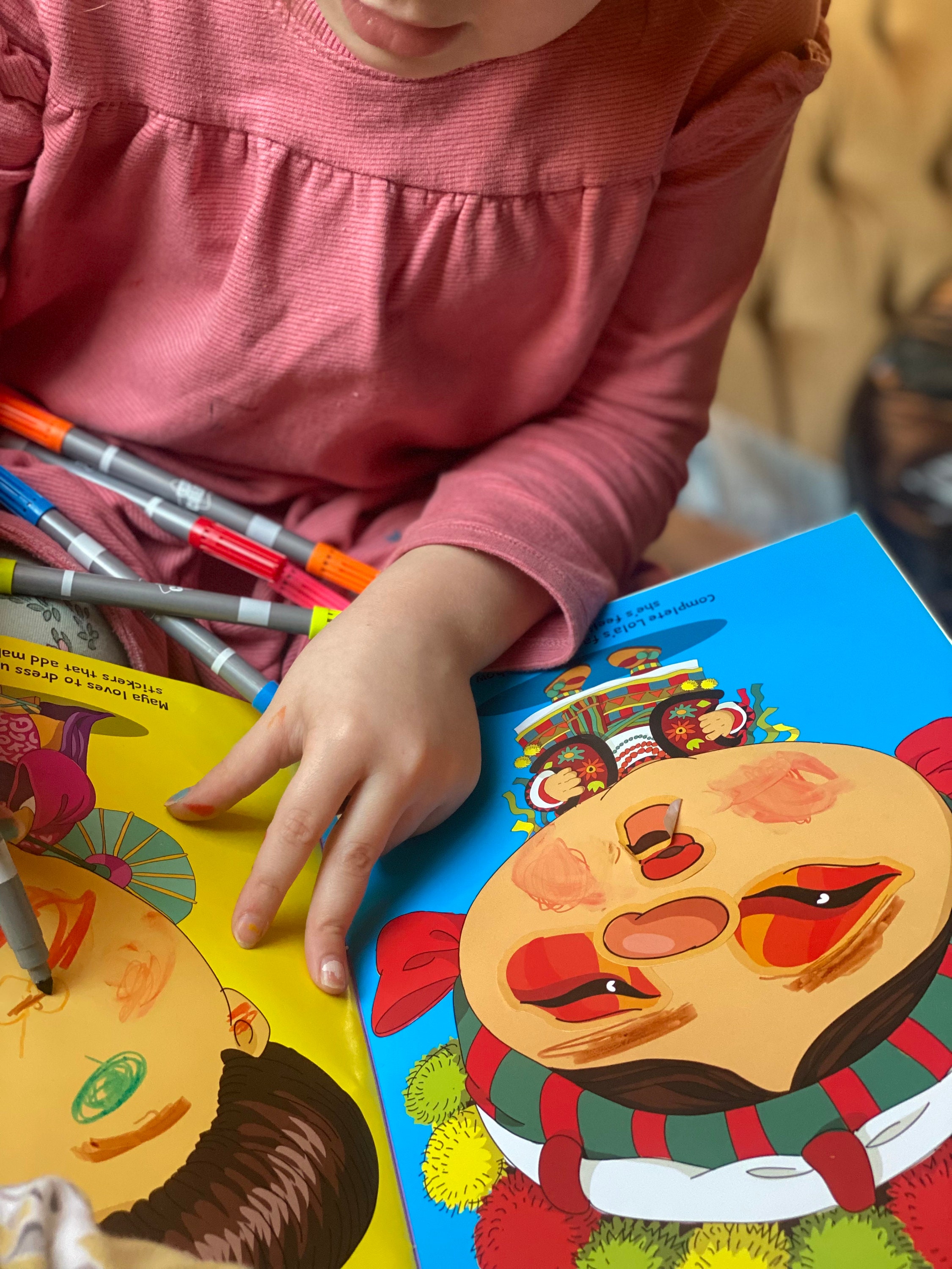 Funny Face Sticker Book Fun Activity for Children Activity - Etsy