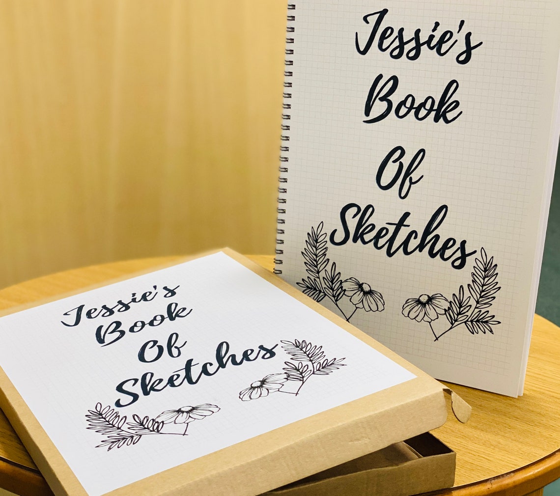 Personalised A4 Sketch Pad | Etsy UK