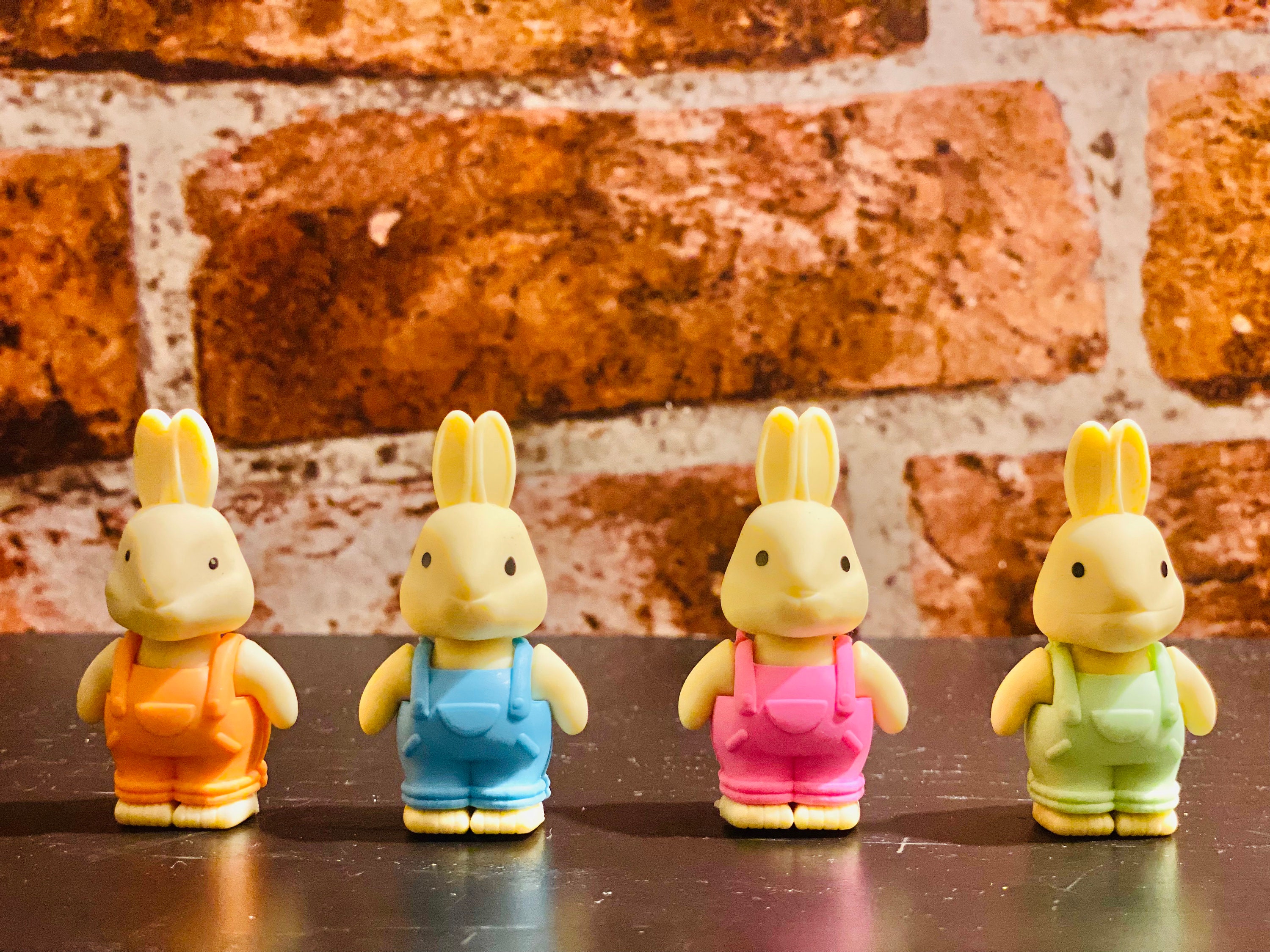 Rabbit Erasers 5.5cm 4 Assorted Colours Party Bag Filler - Etsy