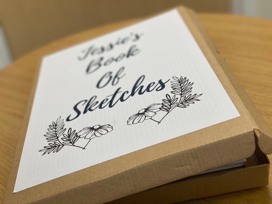 Personalised A4 Sketch Pad | Etsy UK