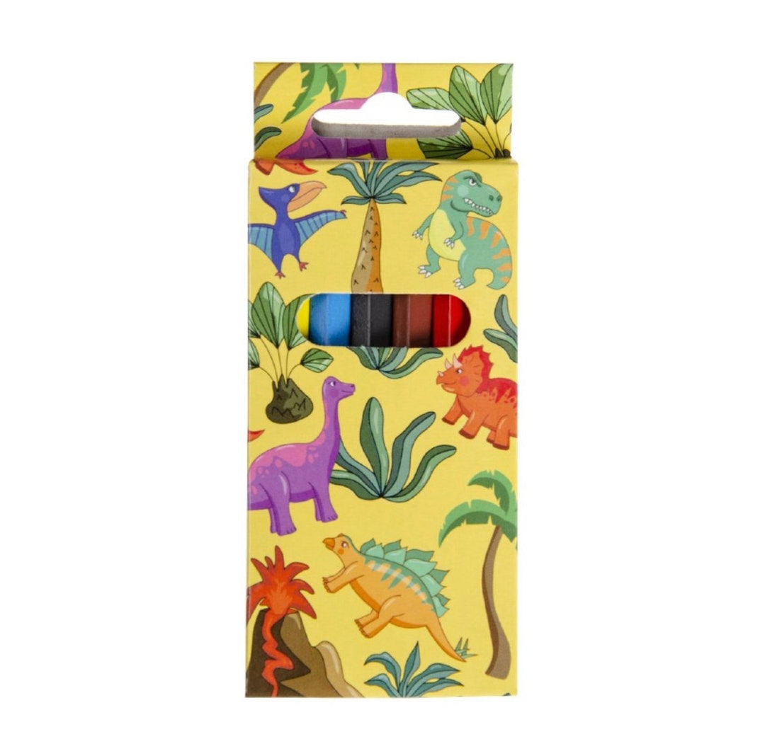 Pack of 6 Half Size Colouring Pencils – Dino - Etsy