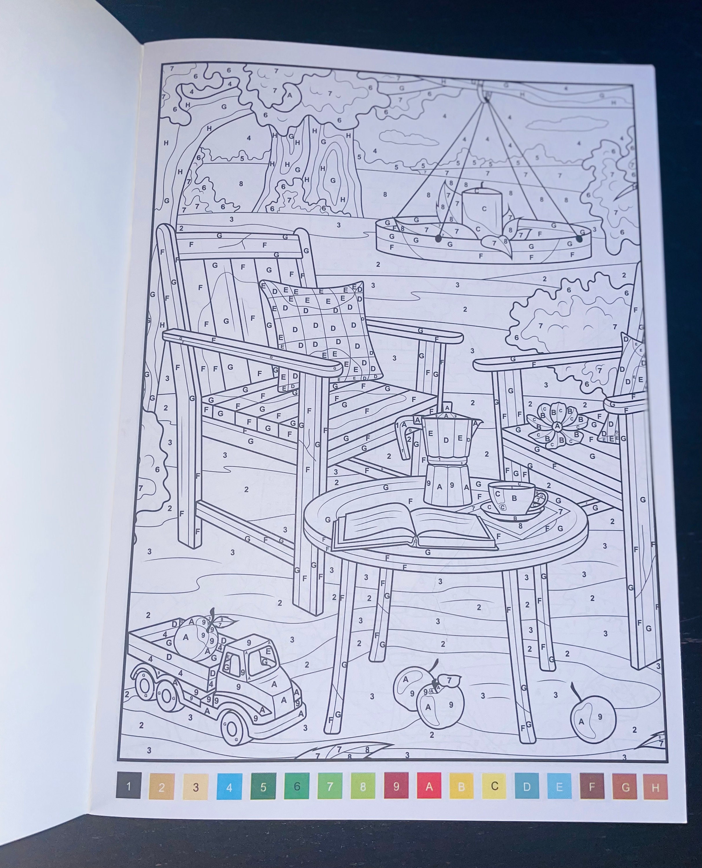 Adult Colour by Numbers Animal Colour by Numbers Scenery Colour by ...