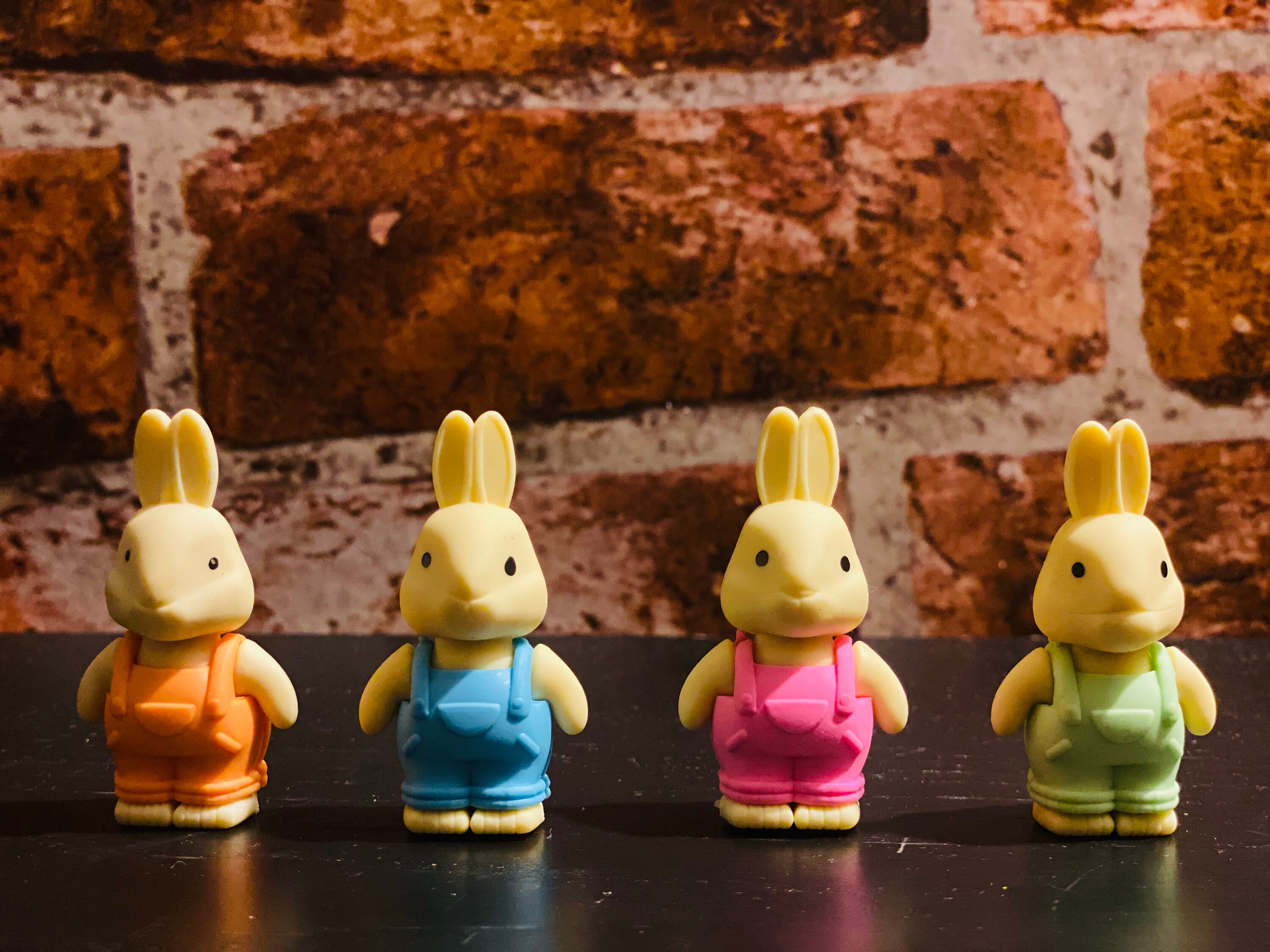 Rabbit Erasers 5.5cm 4 Assorted Colours Party Bag Filler - Etsy