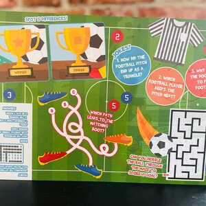 Football Activity Packs | Football Party Favors | Footie Activity ...