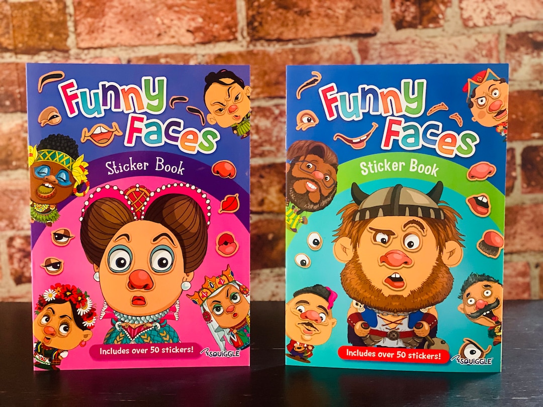 Funny Face Sticker Book - Fun Activity for Children - Activity Book ...