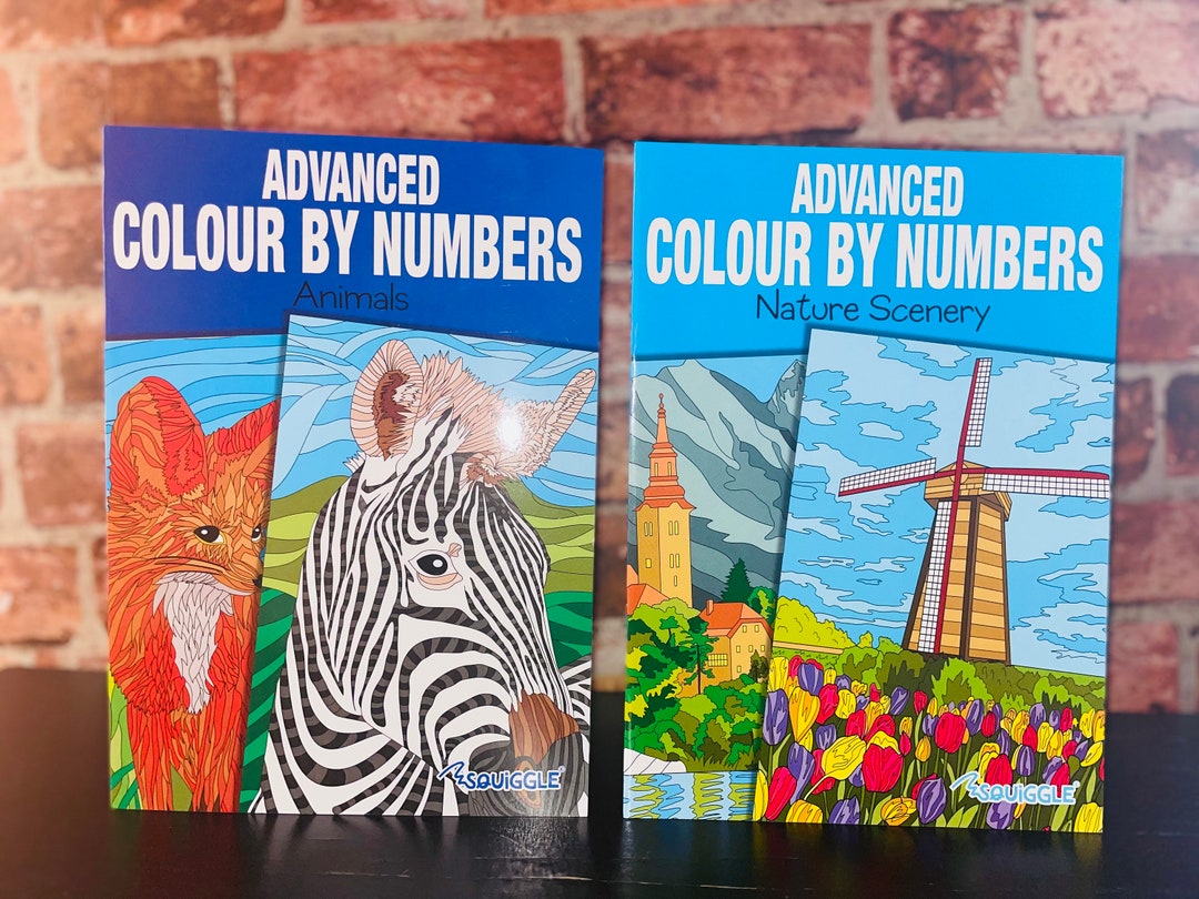 Adult Colour by Numbers Animal Colour by Numbers Scenery Colour by ...