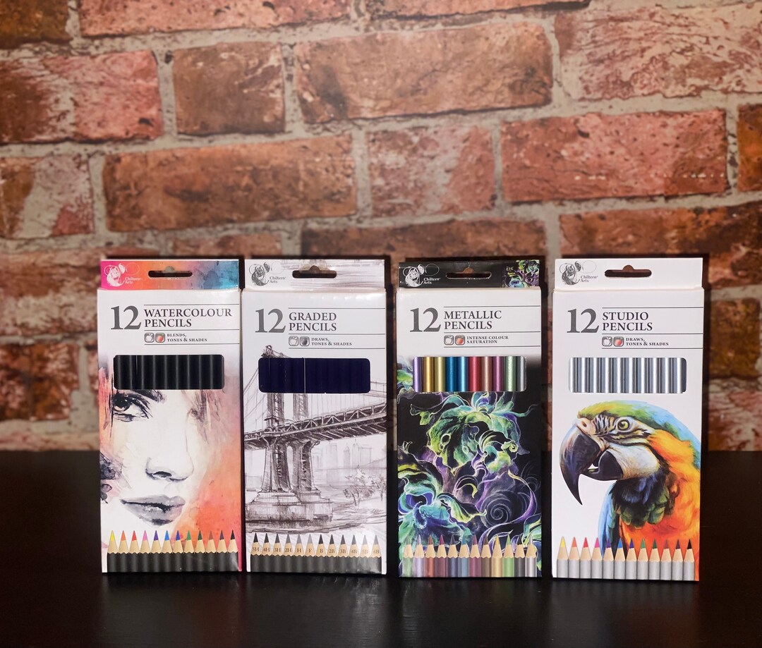 X4 Artist Pencils: 1 Watercolour Pencils, 1 Graded Pencils, 1 Studio ...