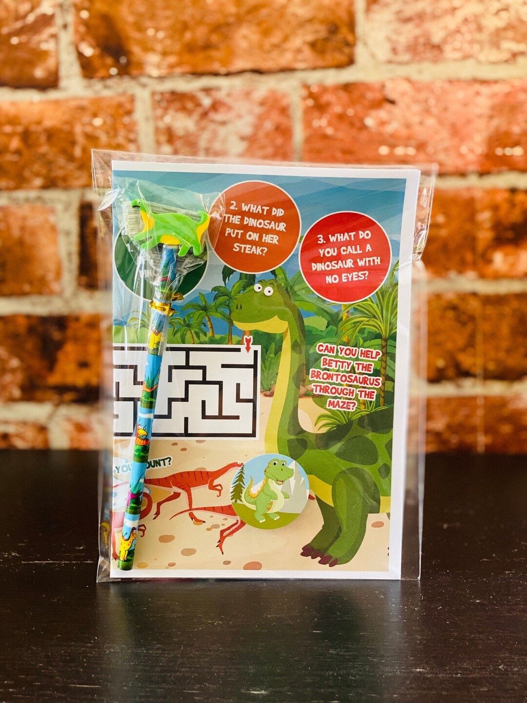 Dino Goodie Bags Dinosaur Activity Pack Dinosaur Party Favours Party ...