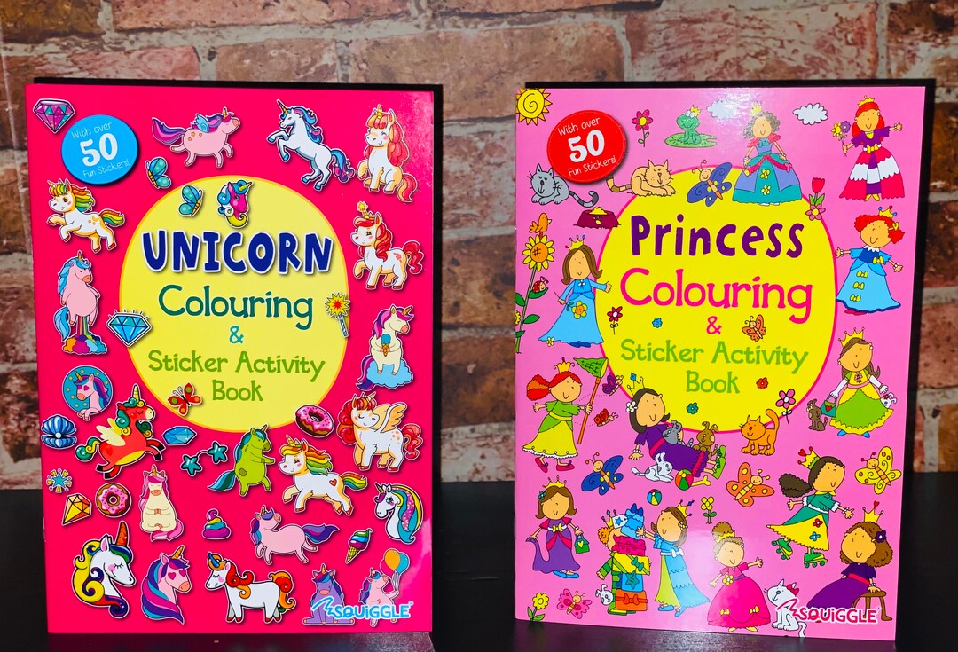 Unicorn Activity Colouring Book - Etsy