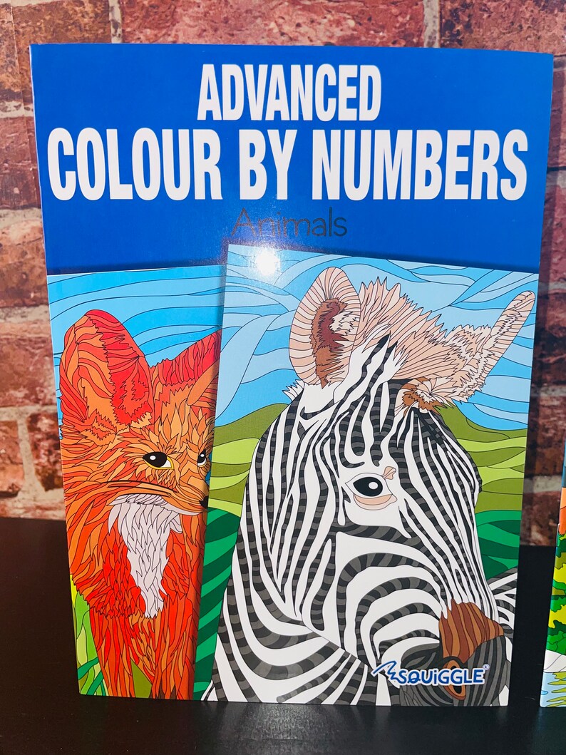 Adult Colour by Numbers Animal Colour by Numbers Scenery Colour by ...