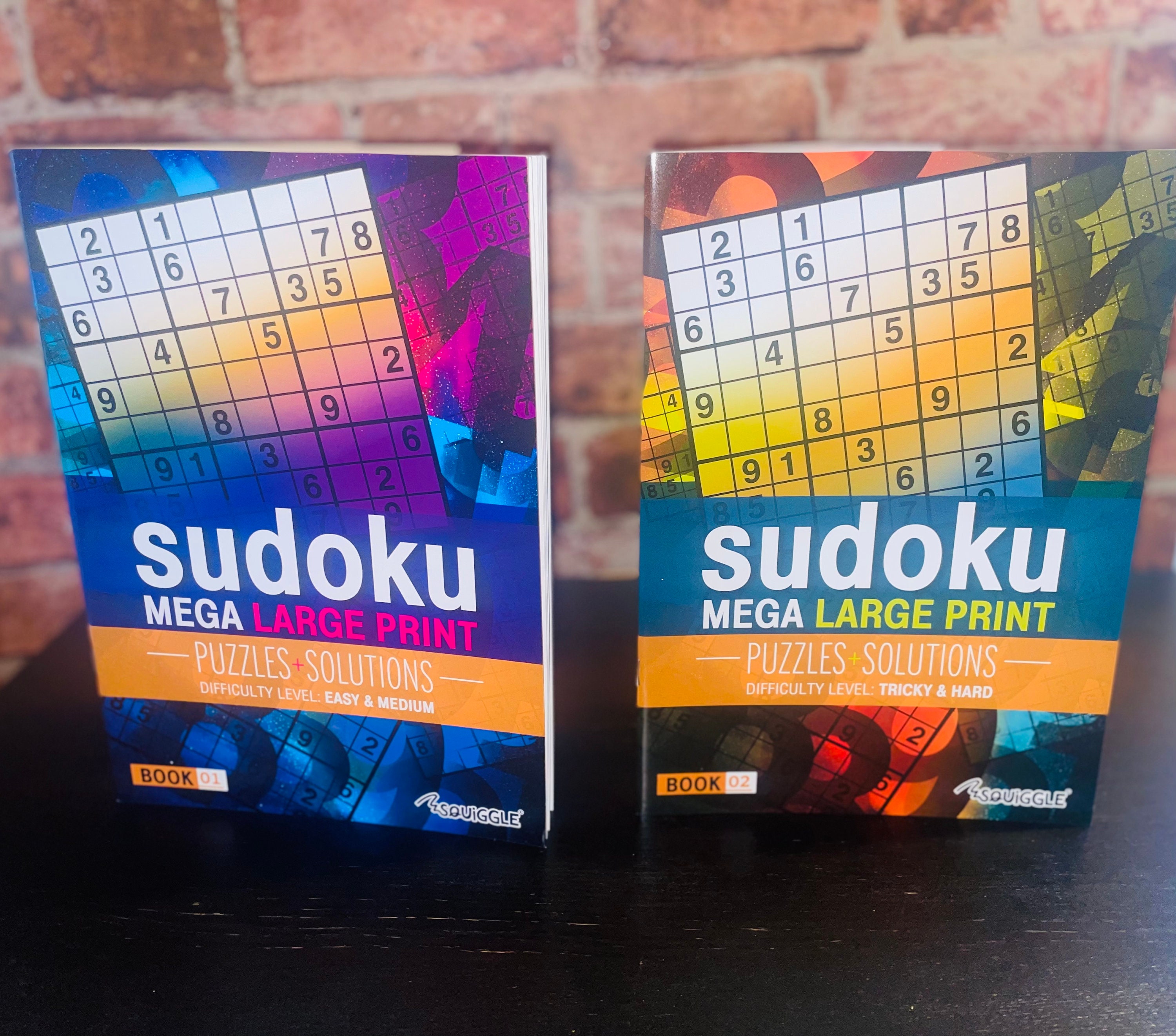Sudoku | Mega Large Print Modern Sudoku Book | Easy/medium Sudoku ...