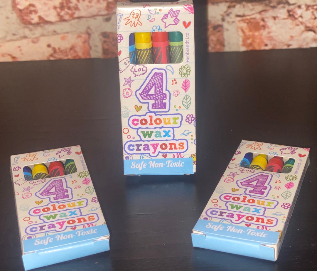 Crayons (4 in a Pack) - Etsy