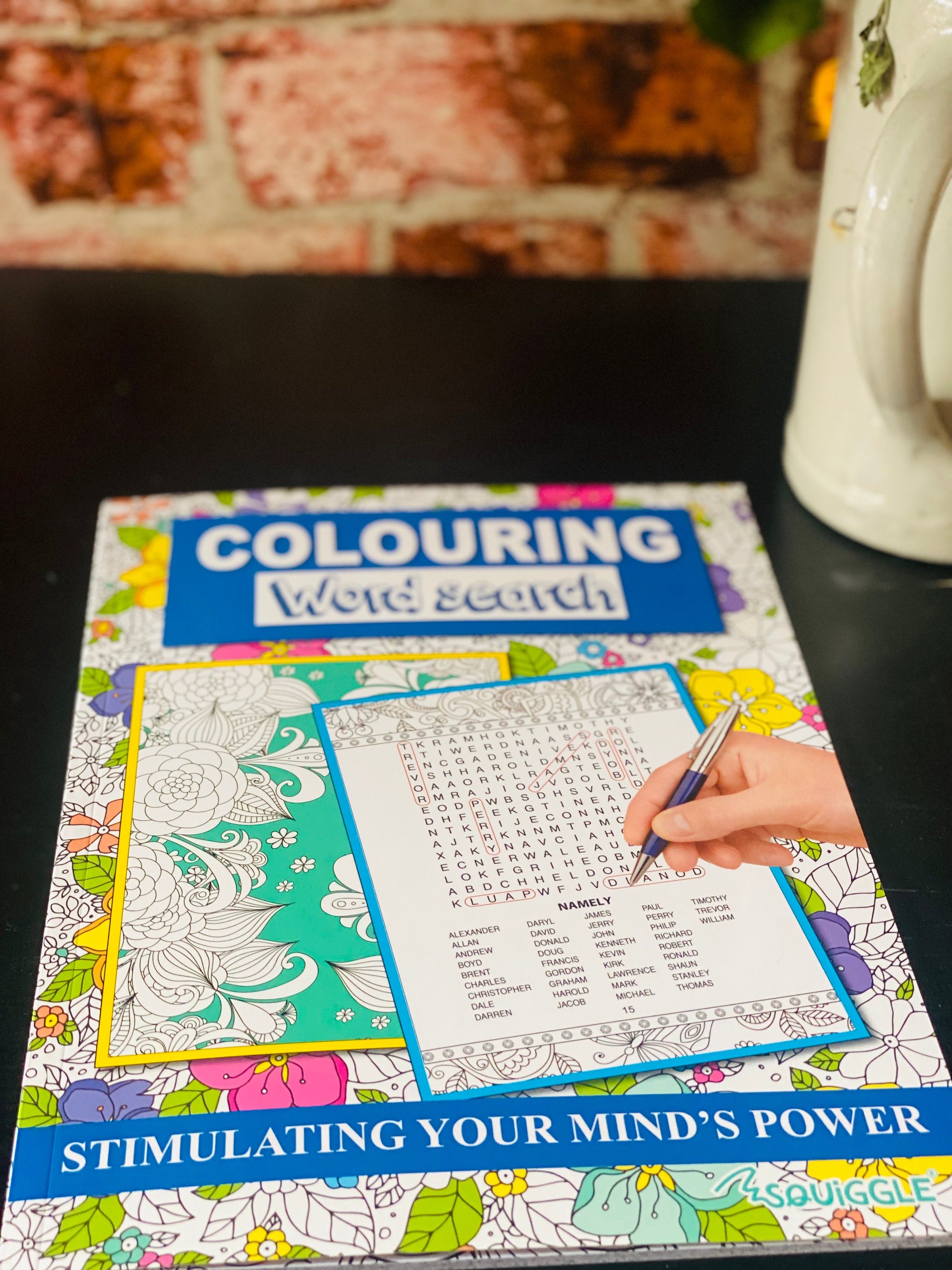 2 A4 Colouring & Wordsearch Puzzle Books Perfect Gift - Etsy