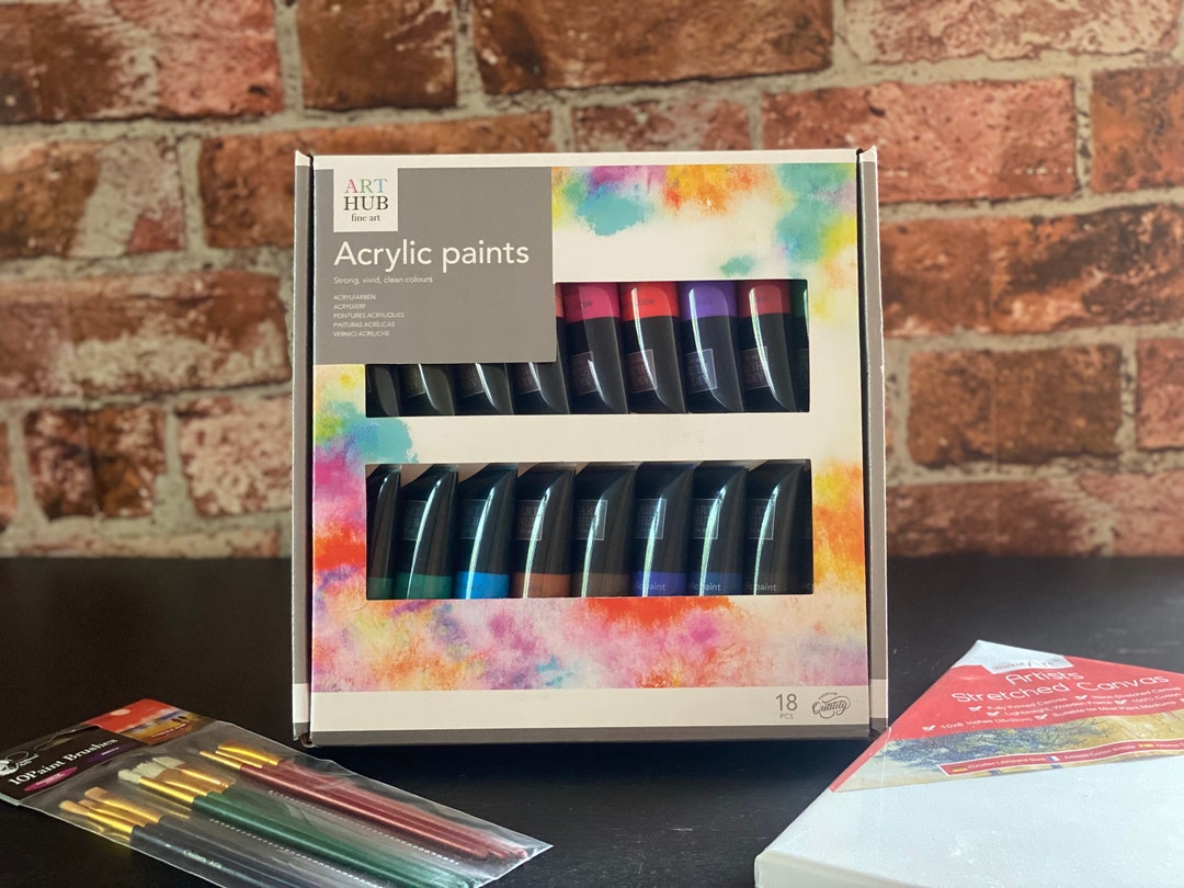 Fine Art Acrylic Paint Set - Pack of 18 X 36ml - Etsy
