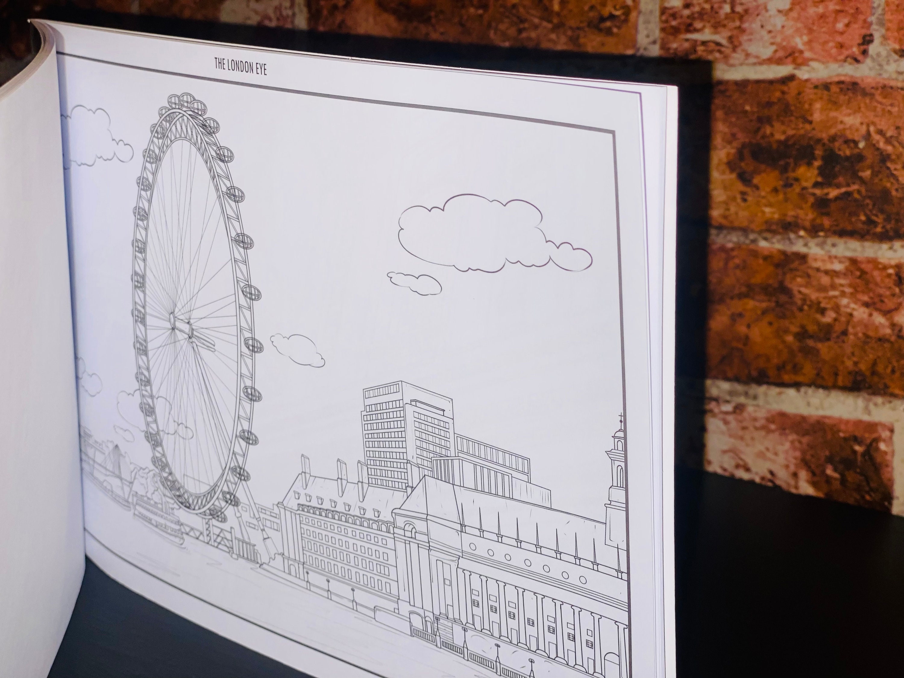 Famous Places London Colouring Book - Etsy