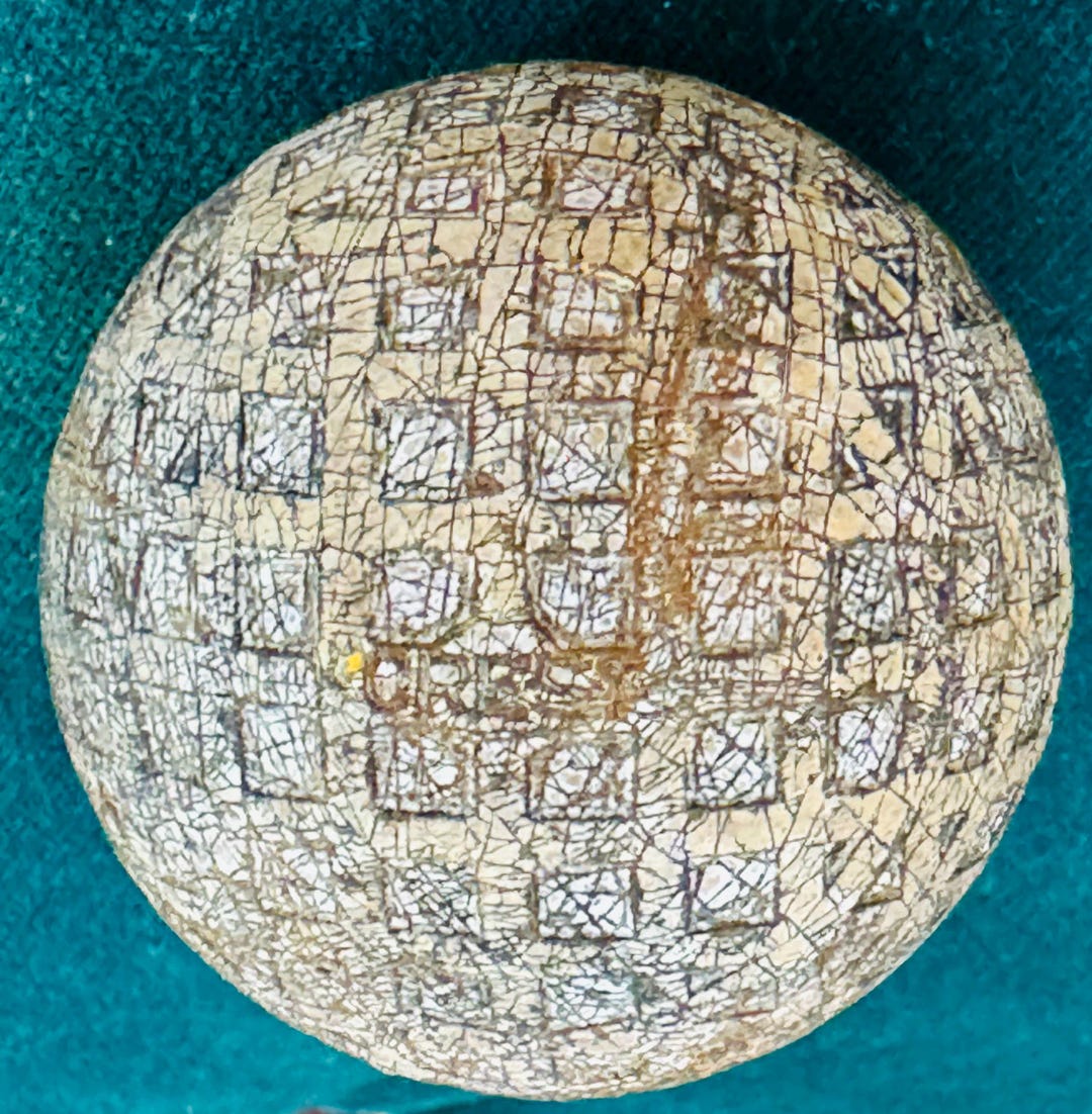 Antique Rare Crest Square Mesh Circa 1910-20 Golf Ball - Etsy