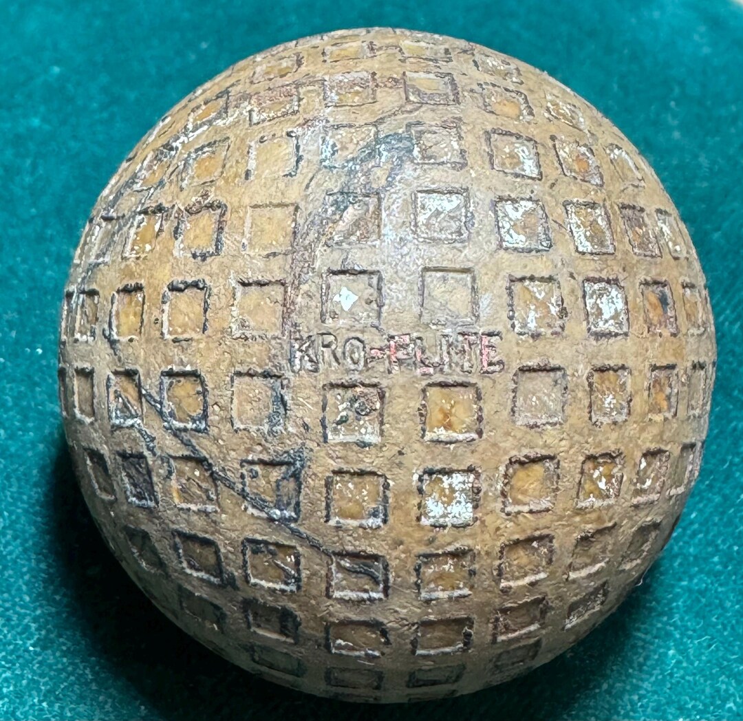 Antique Spalding Kro-flite Square Mesh Circa 1920 Rare Golf Ball - Etsy