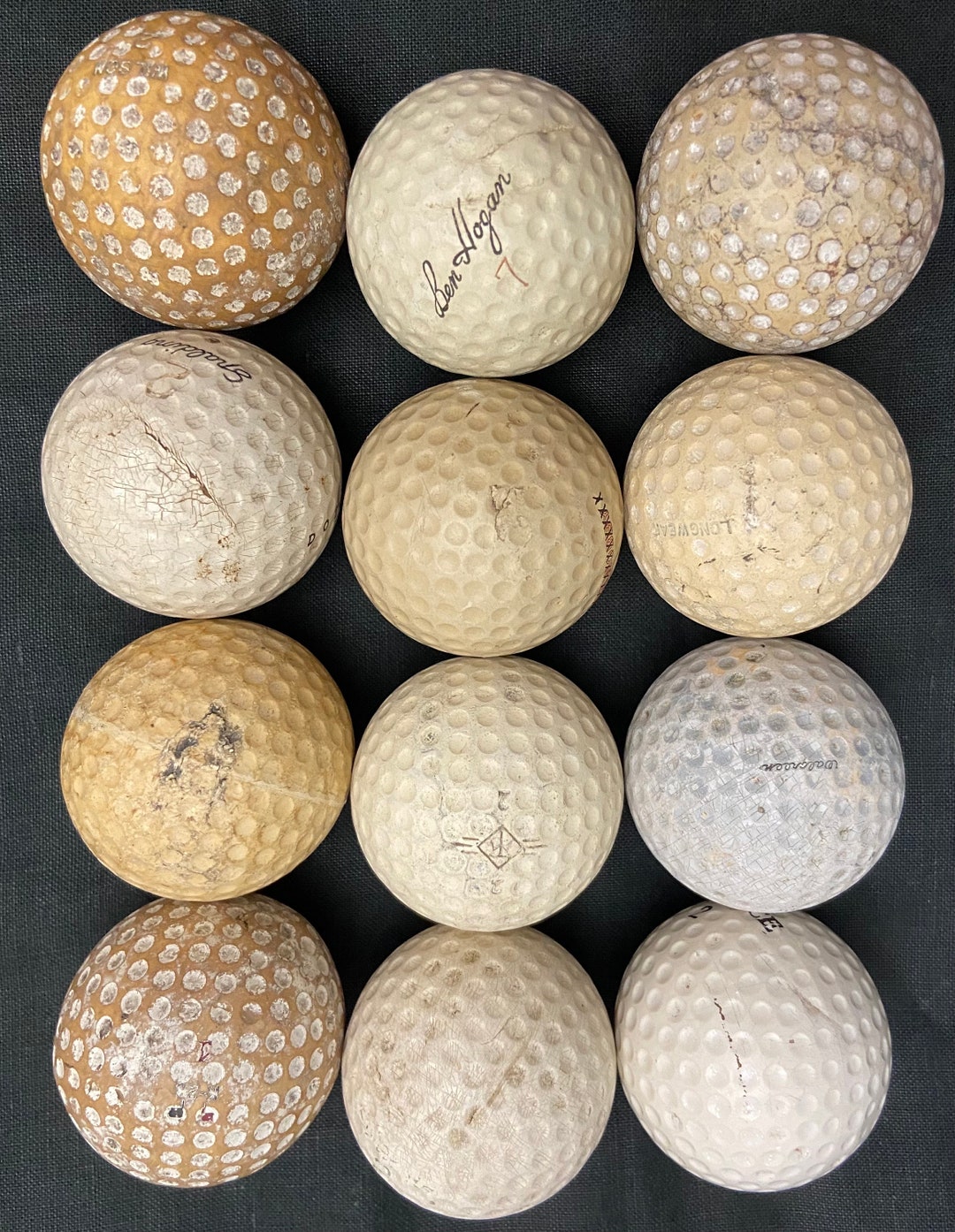 Antique LOT OF 12 Rare Golf Balls - Etsy