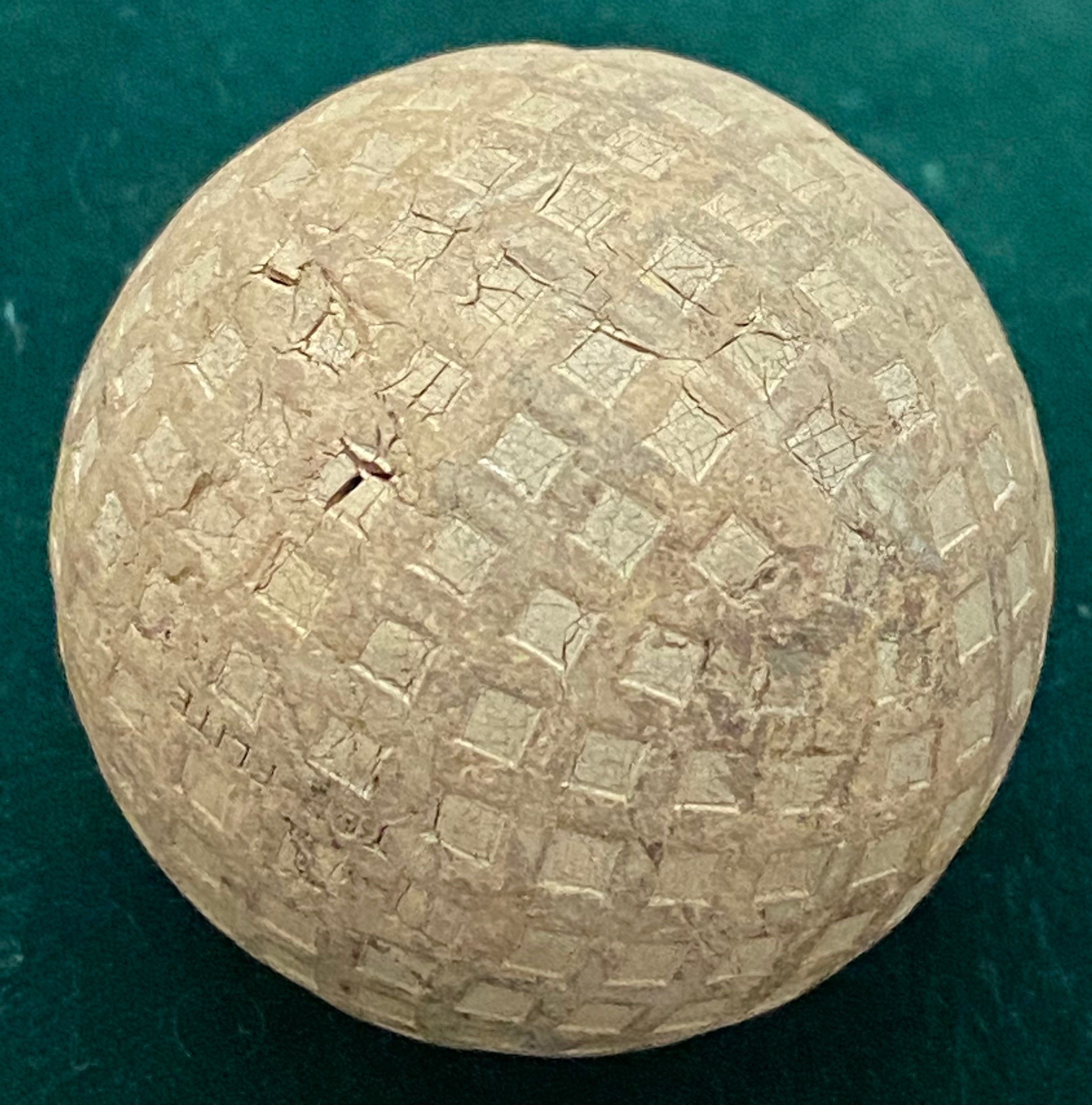 Antique RARE Spalding Top-flite Square Mesh Dimple Circa 1920s Golf ...