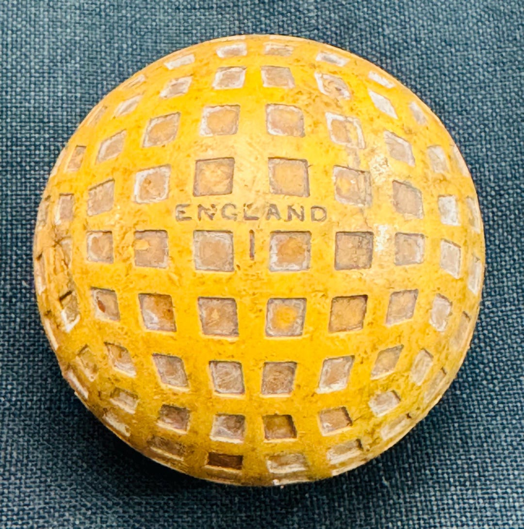 Antique Dunlop England Number One Square Mesh Circa 1920-30 Golf Ball ...