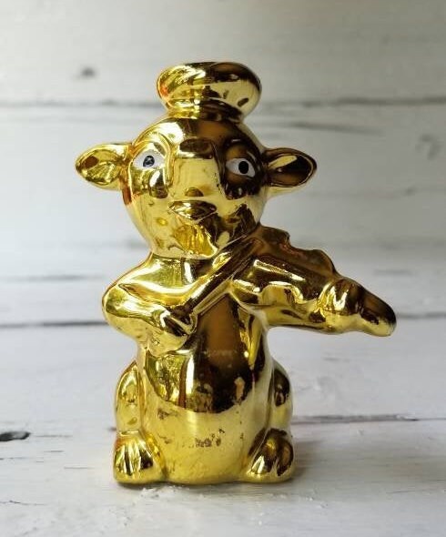 Vintage Violin Fiddle Playing Pig Gold Glazed Pig Playing - Etsy