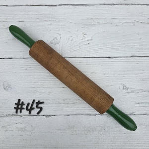 Vintage Rolling Pins - CHOICE of ROLLING PIN - Antique Wood - Painted ...