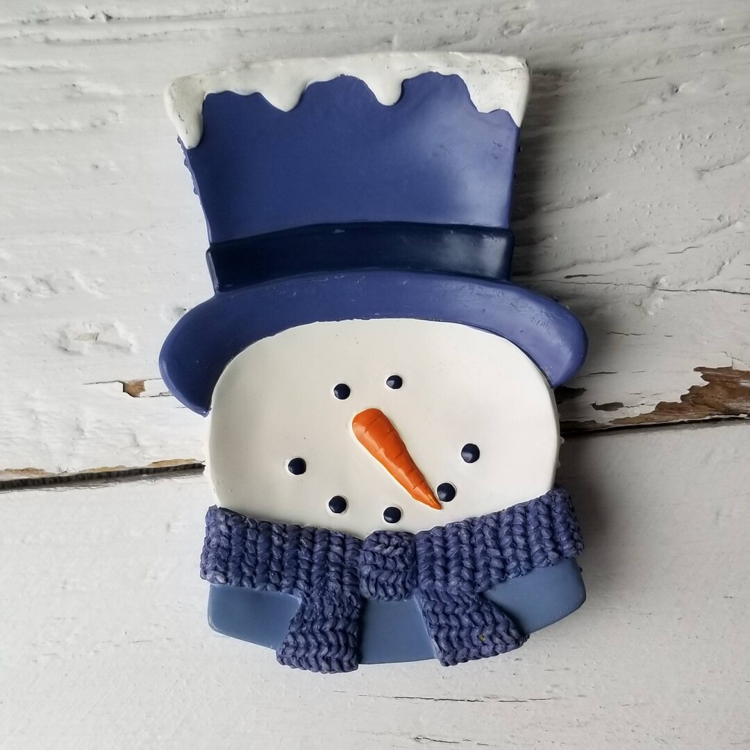 Snowman Dish Winter Holiday Christmas Decor Snowman Spoon Rest Snowman ...