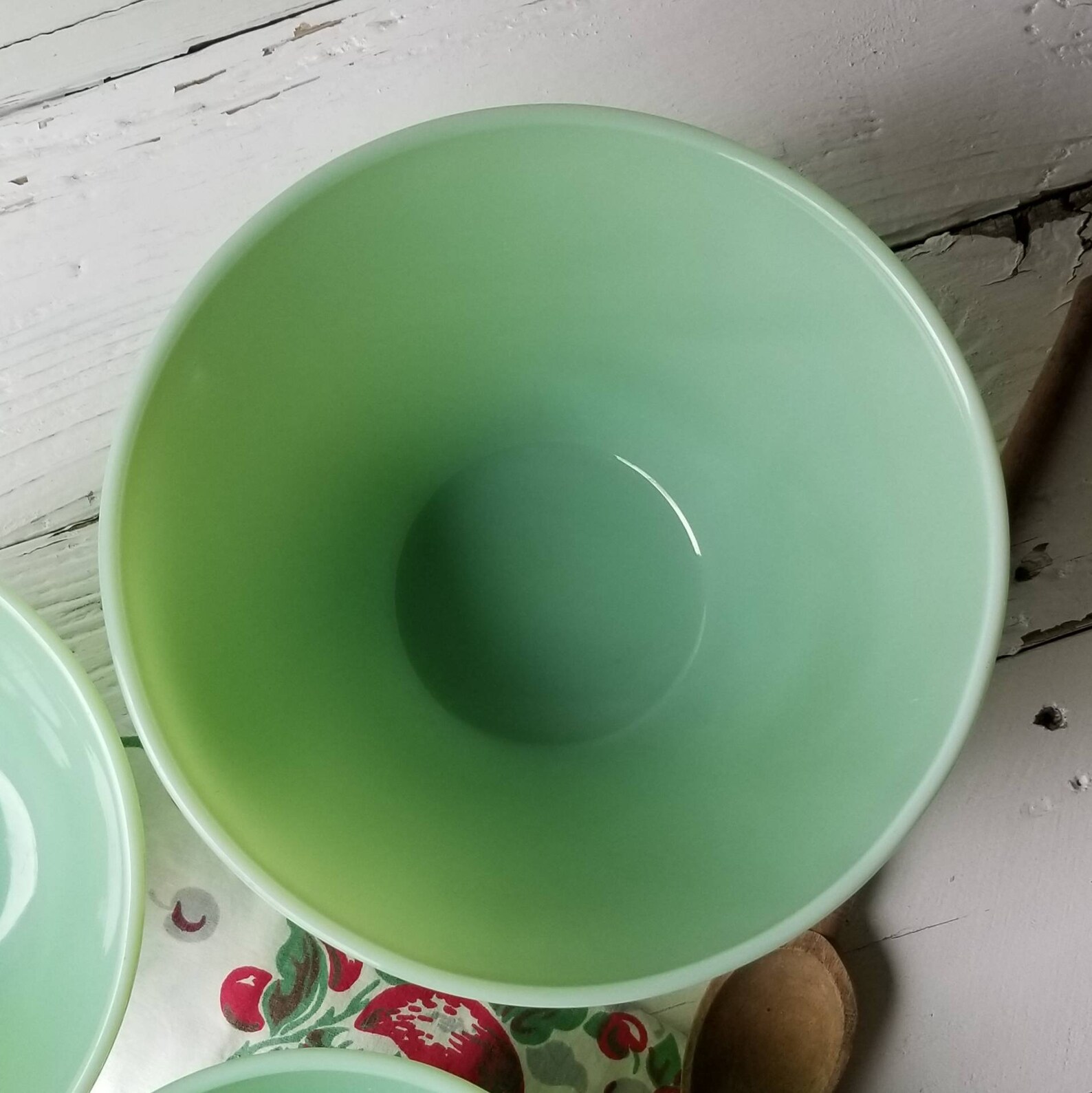 Jadeite Fire King Splash Proof Mixing Bowl Set Vintage - Etsy