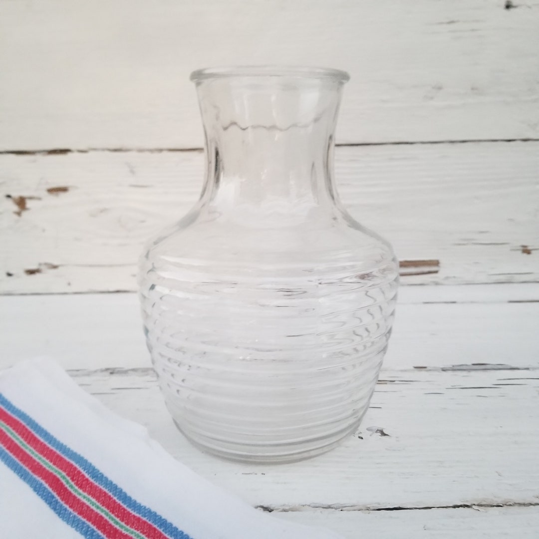 Fire King Manhattan Carafe Pitcher - Vintage Anchor Hocking Manhattan ...