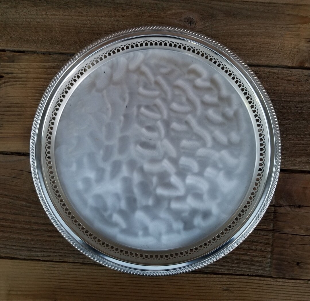 NEW WMF IKORA Silver Plate Platter Tray Footed Serving Tray Ikora ...