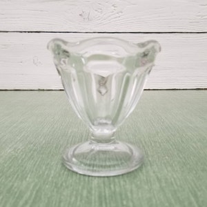 Vintage Ice-cream Sundae Glass Set - Short Anchor Hocking - Sundae ...