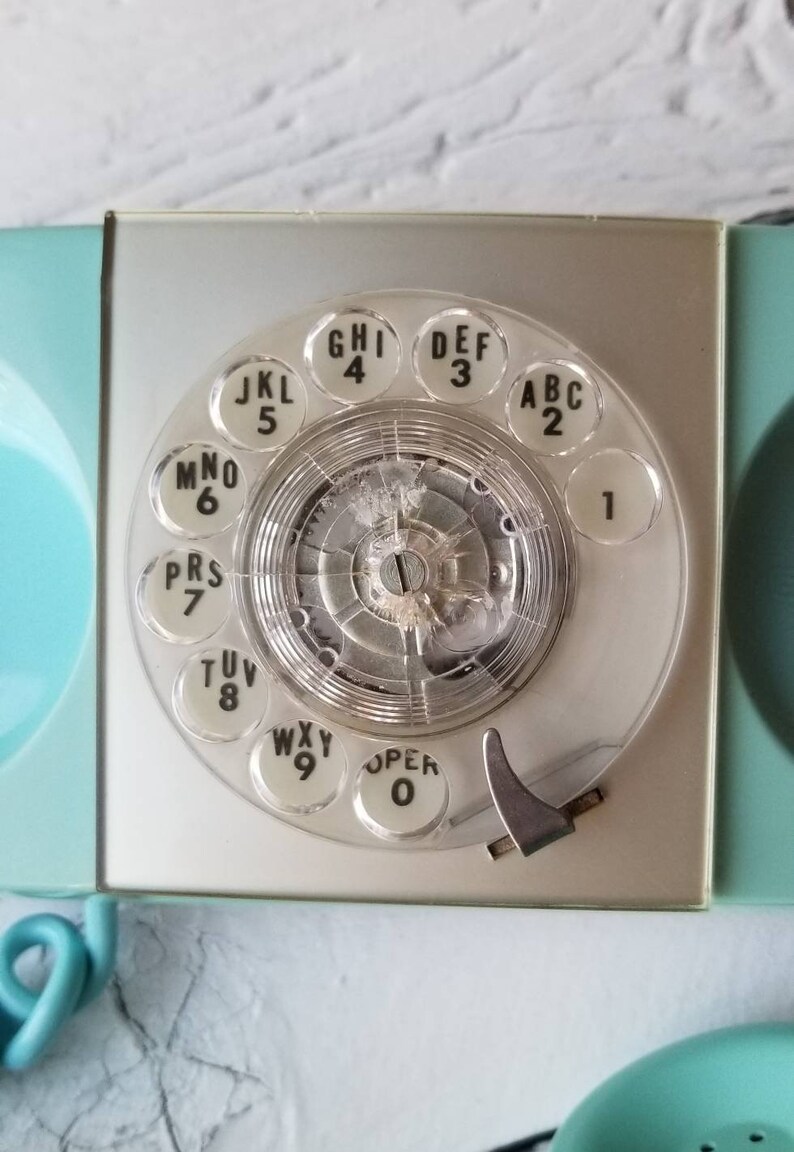 Vintage Starlite Rotary Phone Turquoise Aqua Blue - Etsy