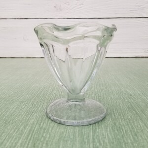 Ice-cream Sundae Glass Set - Vintage Short Sundae Glasses - Footed ...