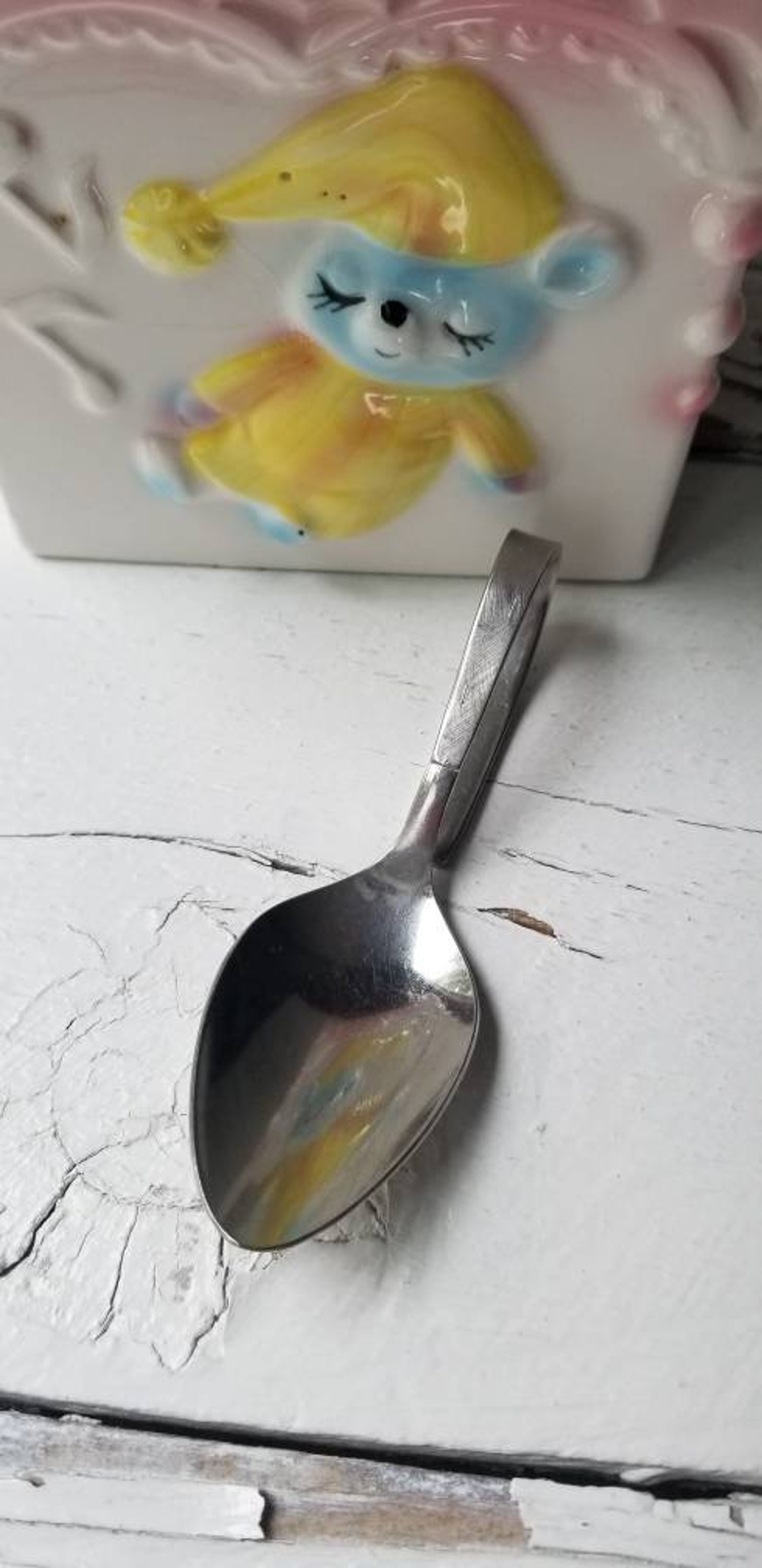 Vintage Oneida Baby Spoon Curved Handle Baby Spoon Oneida - Etsy
