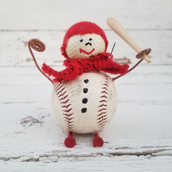 Baseball Snowman Svg - Etsy