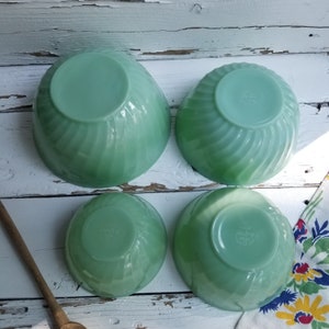 Jadeite Fire King Swirl Mixing Bowl Set Vintage Jadeite - Etsy
