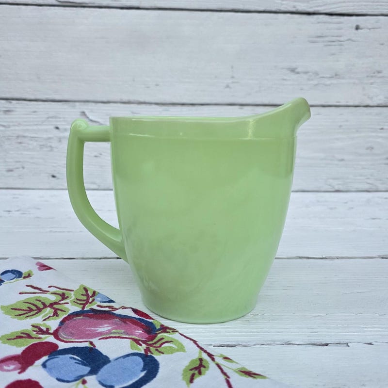 Jadeite Pitcher - Etsy