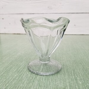 Ice-cream Sundae Glass Set - Vintage Short Sundae Glasses - Footed ...