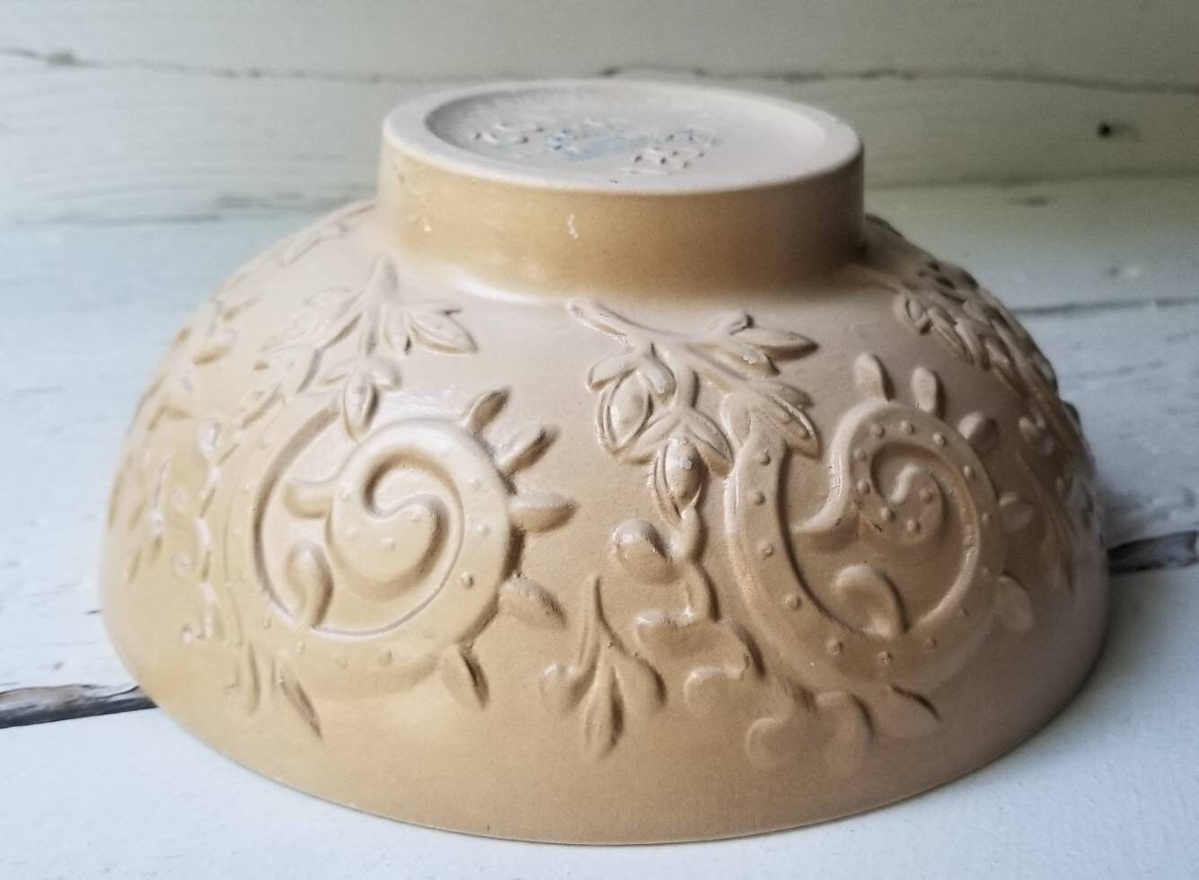 Haeger Pottery Bowl 102 Textured Scroll Vine Tendril - Etsy