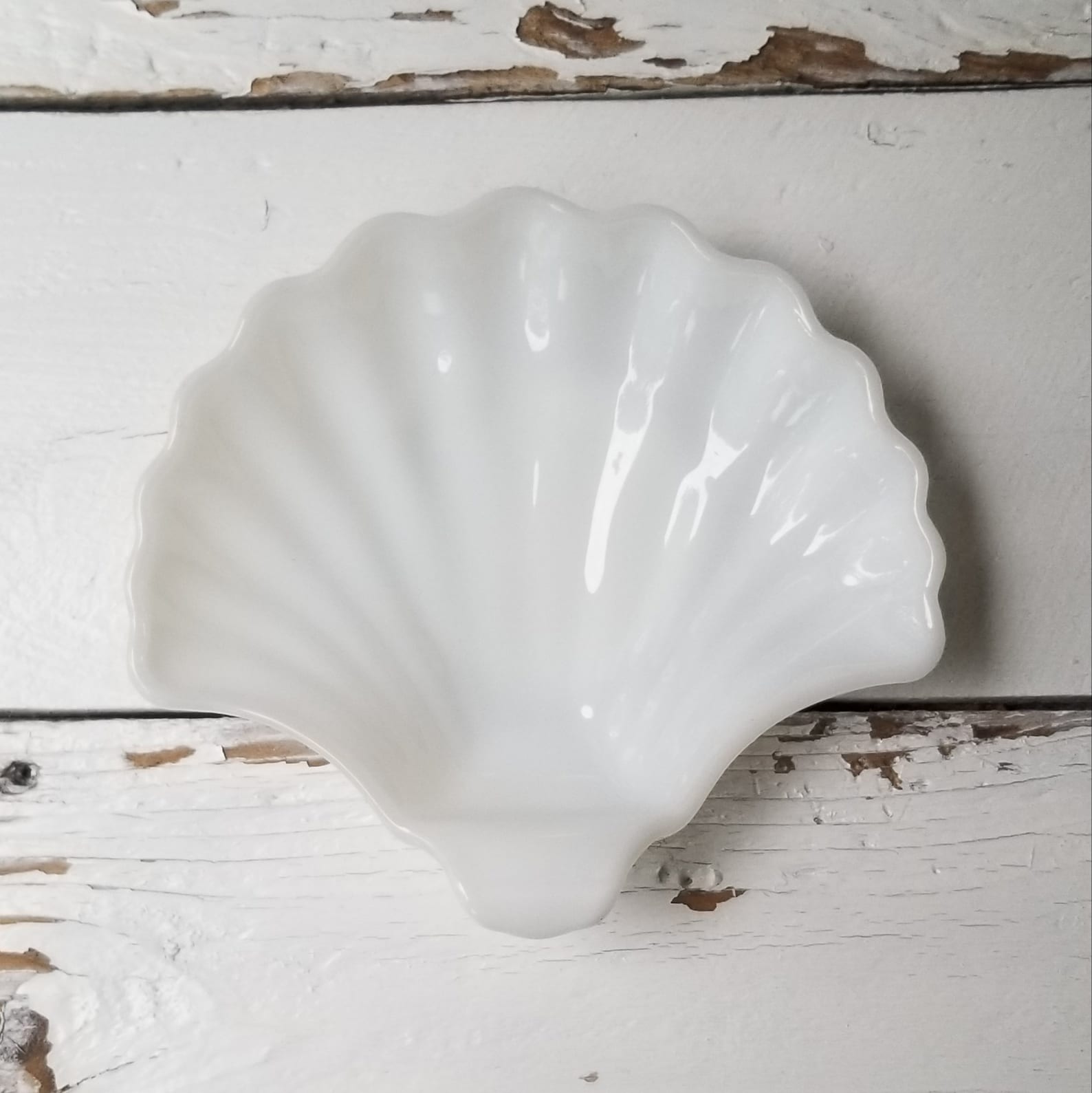 Fire King Shell Dish - Milk White or Jadeite Shell Bowl - Vintage ...