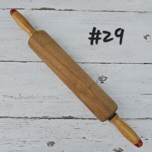 Vintage Rolling Pins - CHOICE of ROLLING PIN - Antique Wood - Painted ...