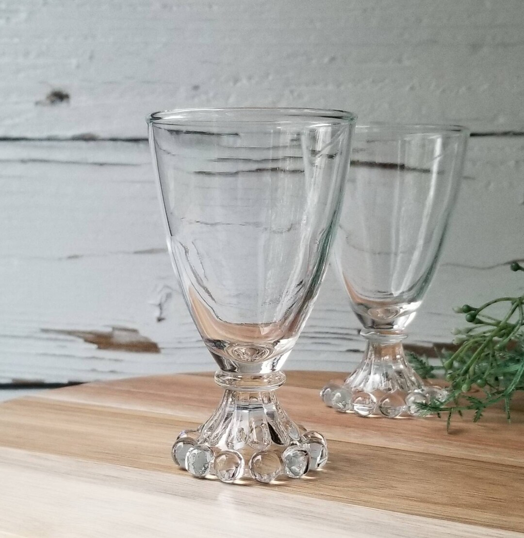 Boopie Cocktail Glass - Anchor Hocking Stemmed Boopie Glass - Vintage Clear Boopie Cocktail ...
