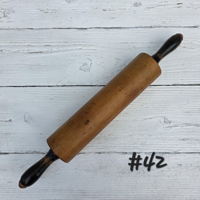 Vintage Rolling Pins - CHOICE of ROLLING PIN - Antique Wood - Painted ...