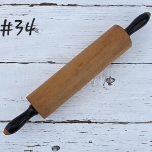 Vintage Rolling Pins - CHOICE of ROLLING PIN - Antique Wood - Painted ...