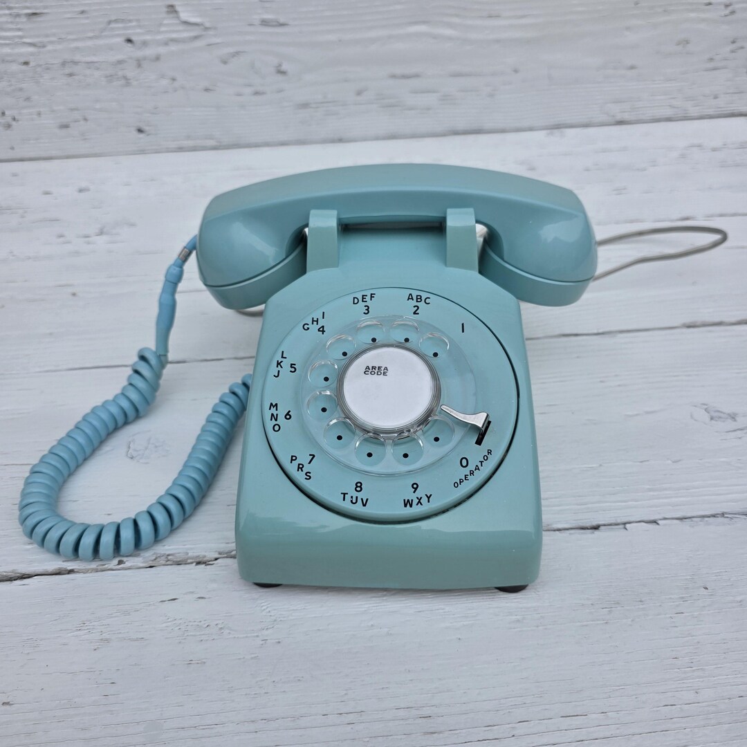 Vintage Blue Rotary Phone - Stromberg-carlson Desk Top Rotary Dial ...