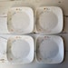 Corelle Boutique ADLYN Dinner or Salad Plate - White Square Plate ...